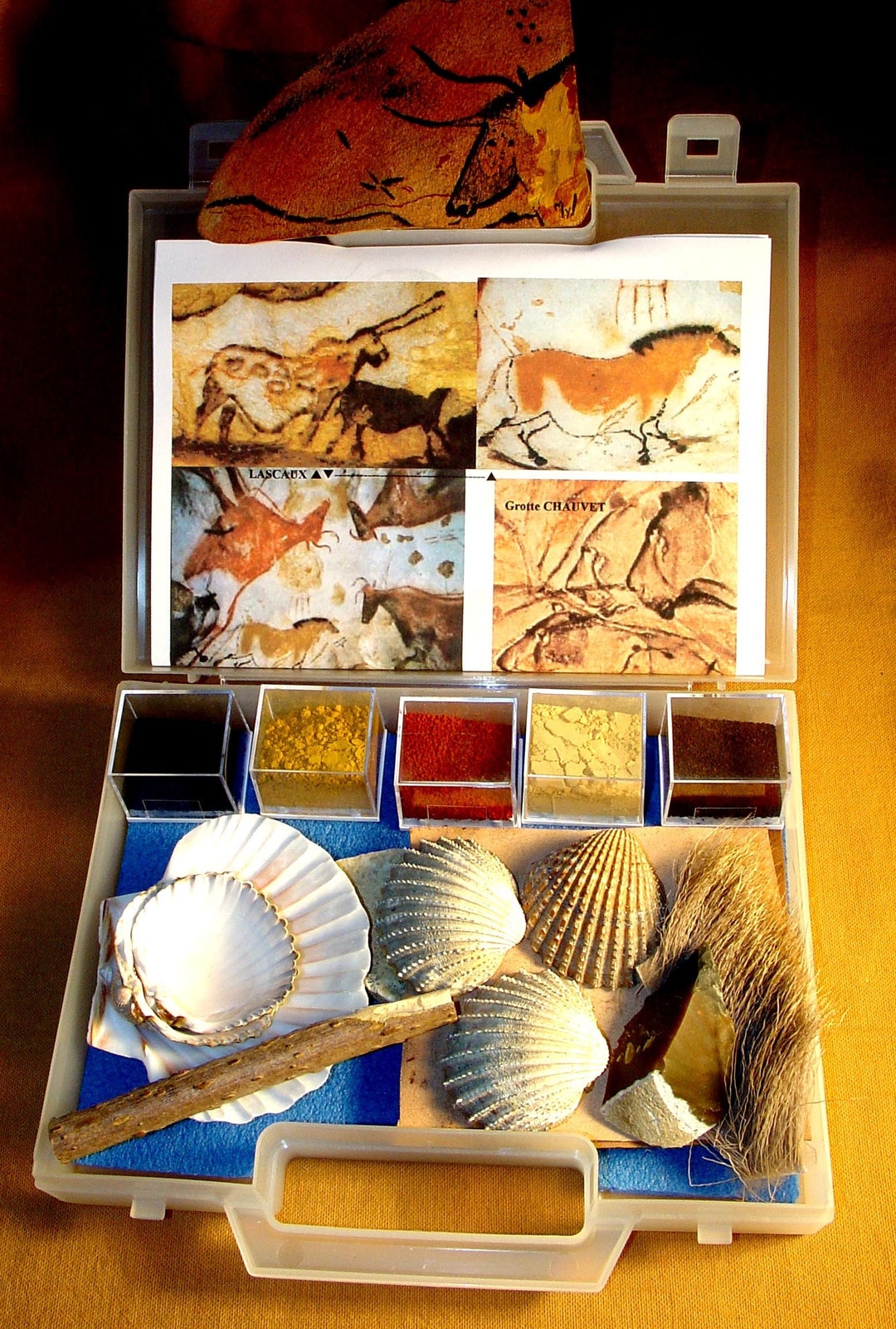 Prehistoric Polychrome Paint Kit With Natural Hypoallergenic Ochres - 6 ...