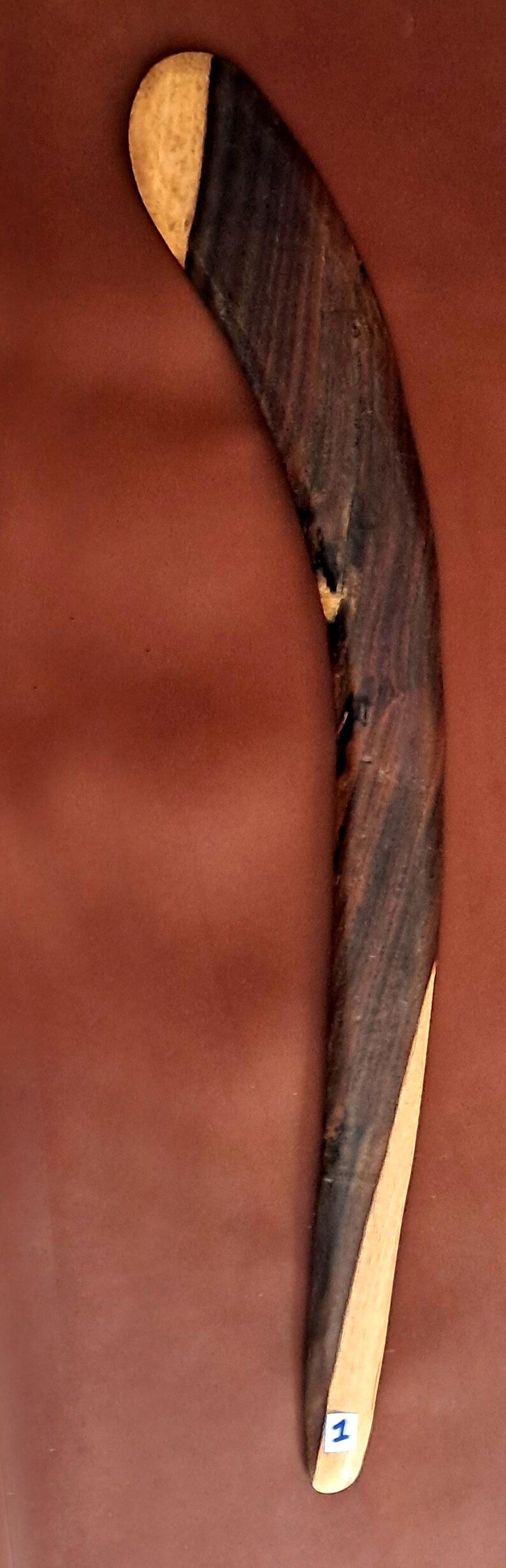 Aboriginal Killing Stick Made of Wood, Modern Handcrafted Piece Made by ...
