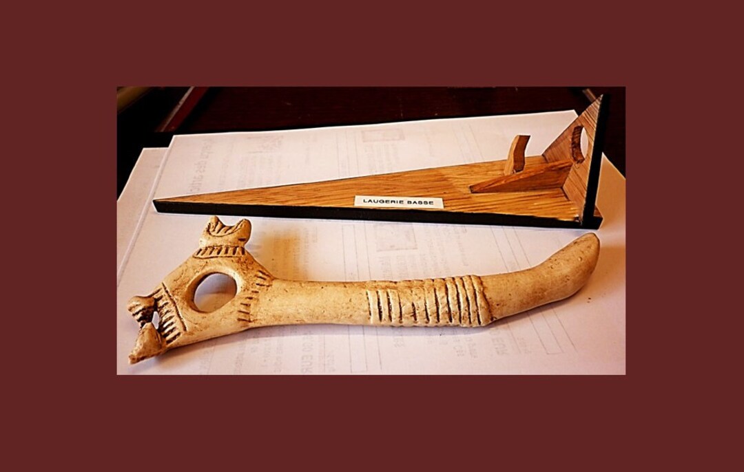 Pierced PHALLIC STICK Laugerie Basse dordogne With Geometric Decoration ...