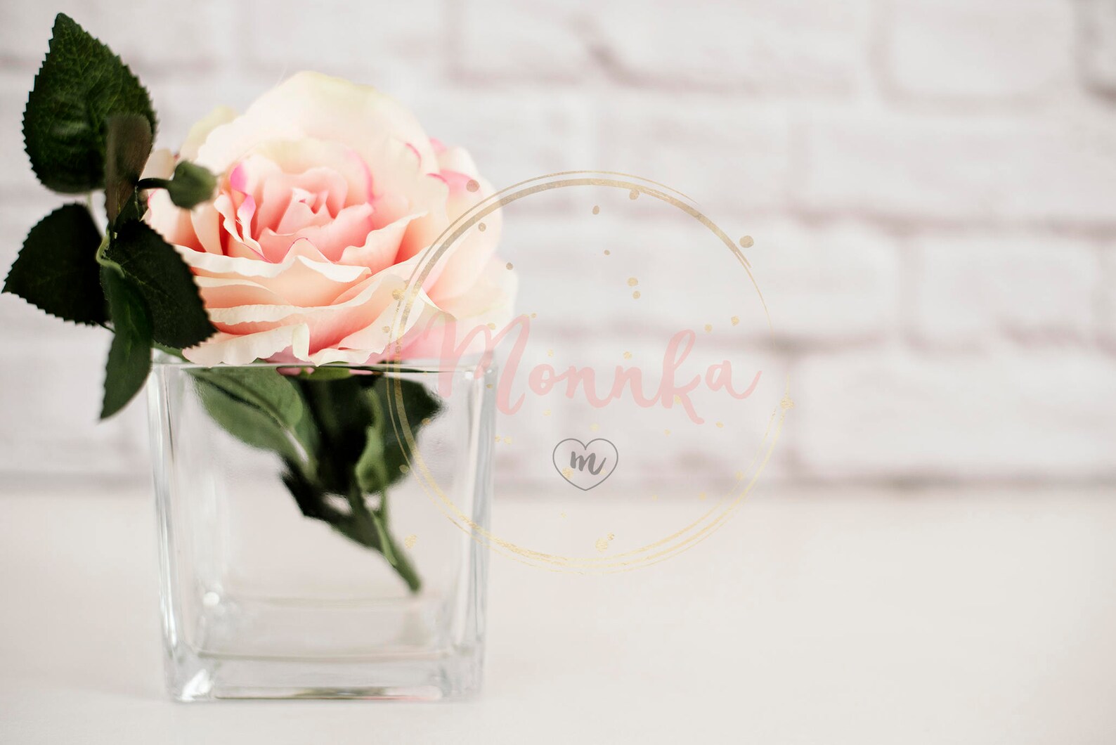 Styled Stock Photo. Pink Rose Mock Up. Floral Styled Wall Mock - Etsy