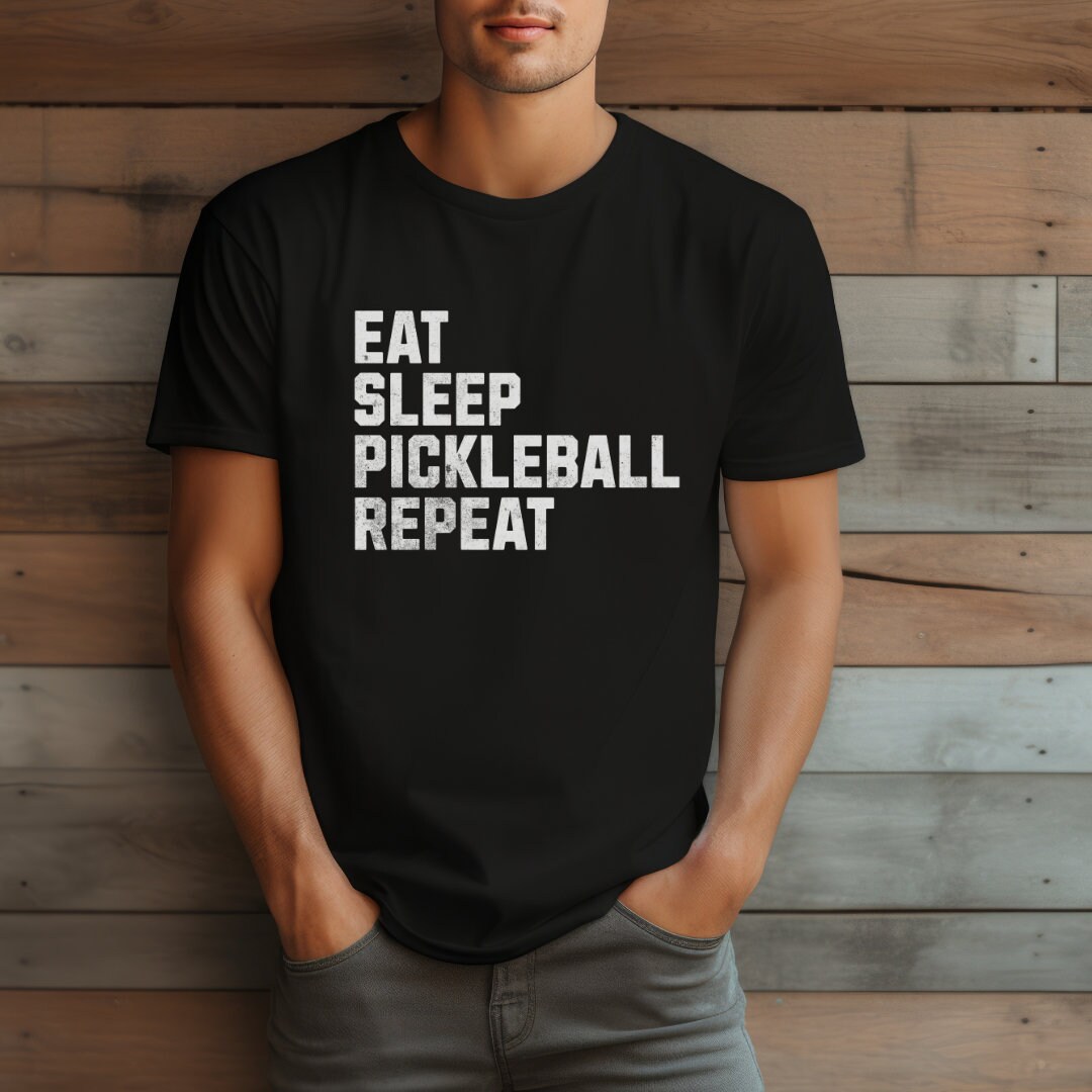 Pickleball Shirt Eat Sleep Pickleball Repeat Unisex Softstyle - Etsy