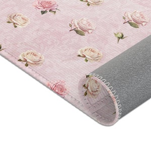 Coquette Rug, Coquette Room Decor, Pink Floral Area Rugs, Preppy Stuff ...
