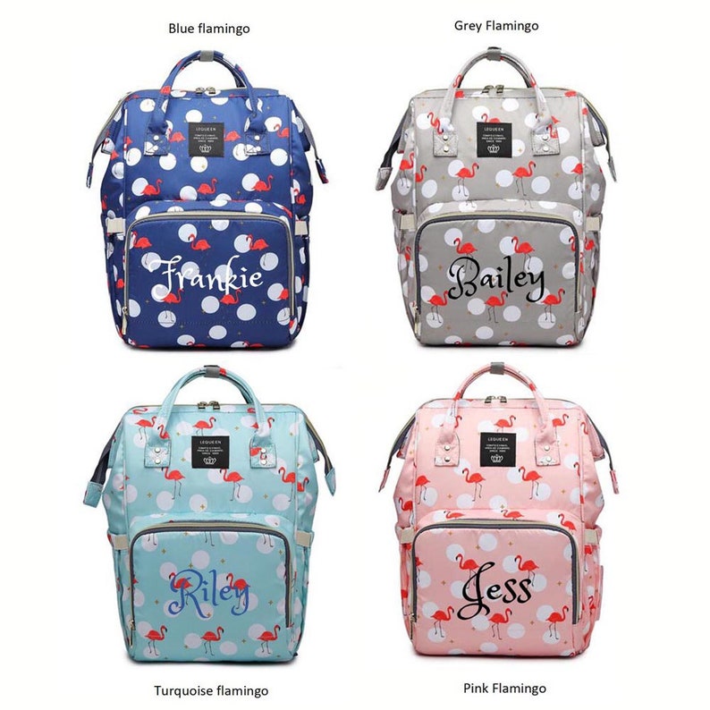 PERSONALIZED Large Diaper Bag Knapsack LAVENDER Custom Monogram /name ...