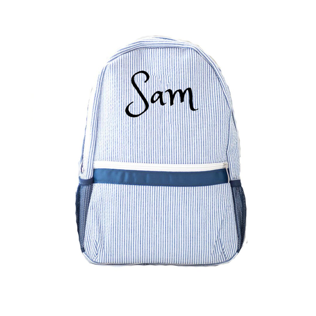 Personalized Large BLUE Backpack Boys/girls School Book Bag -preschool ...