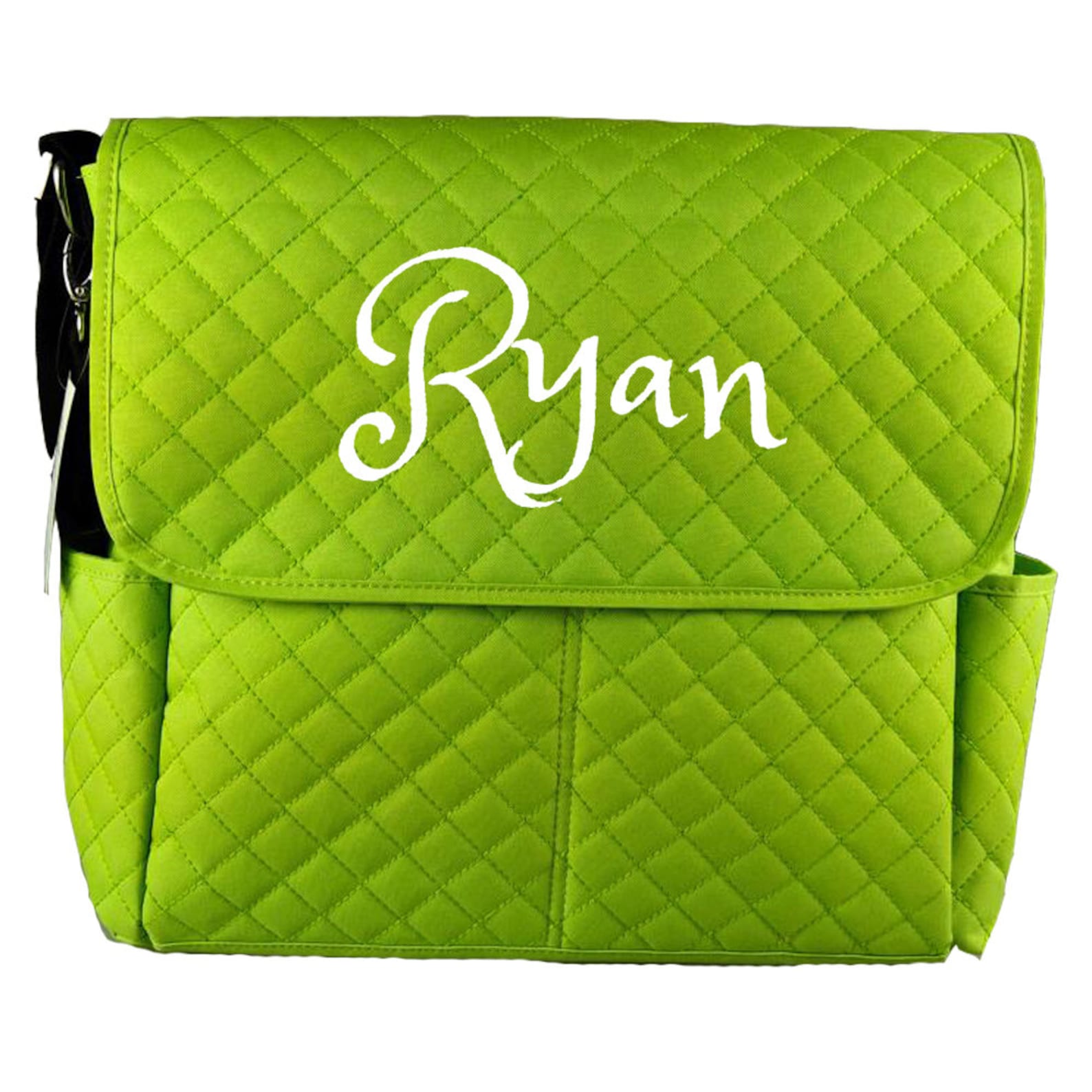 PERSONALIZED Large Messenger Diaper Bag 3 in 1 Set pink - Etsy