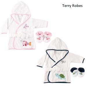 PERSONALIZED Baby Bathrobe -animal -infant Bath Robe Custom Monogram ...