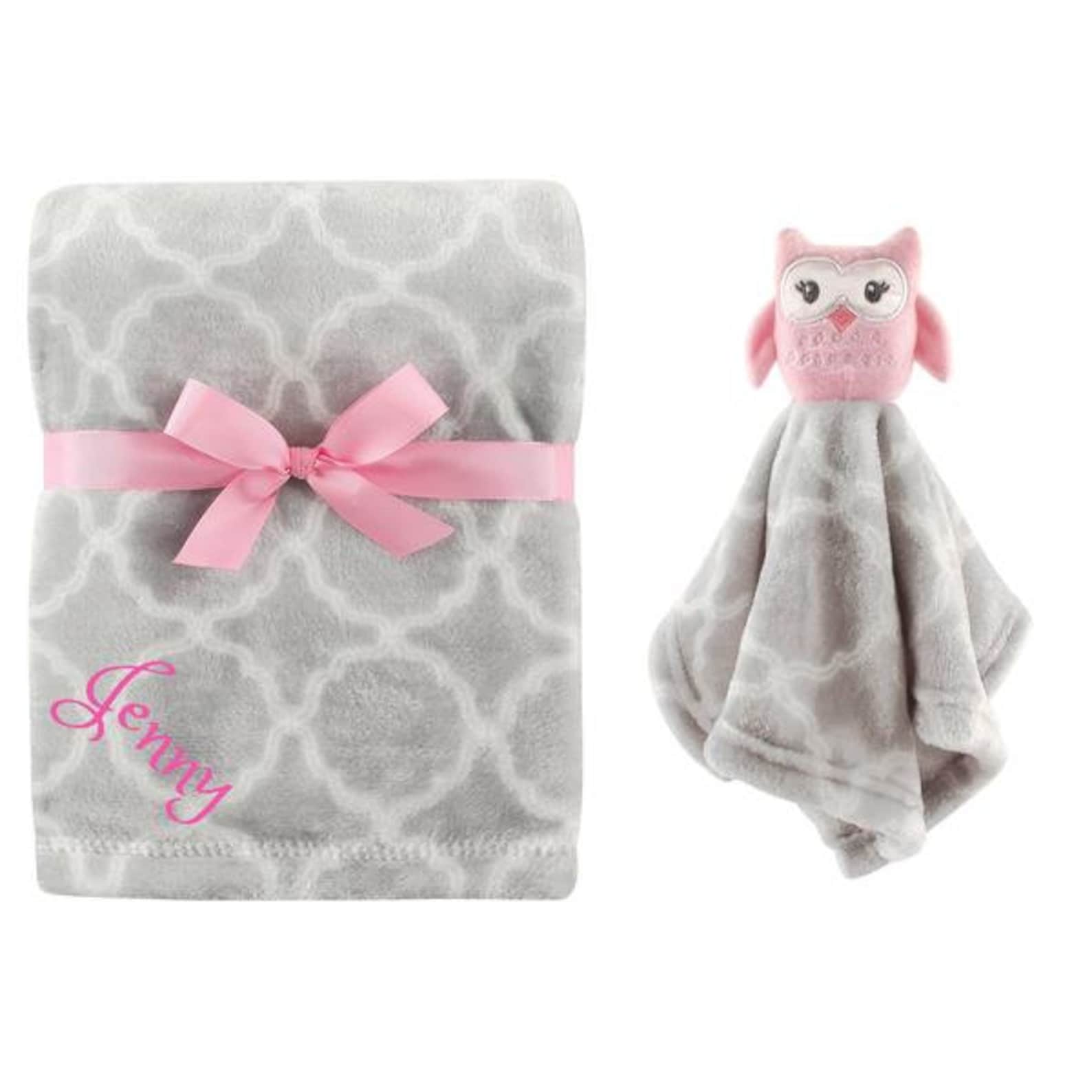 Personalized Blanket & Security Blanket Set for Baby Custom - Etsy