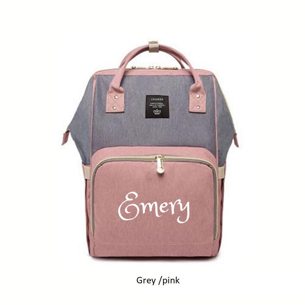 PERSONALIZED Large Diaper Bag Knapsack DOG Custom Monogram /name ...