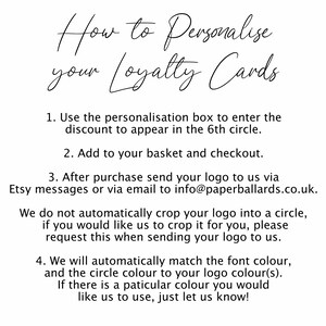 Logo Loyalty Cards for Small Businesses - Printed Loyalty Reward Cards ...