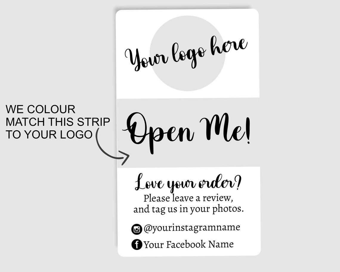 Open Me Box Seal Stickers Business Logo Package Box Seals - Etsy UK