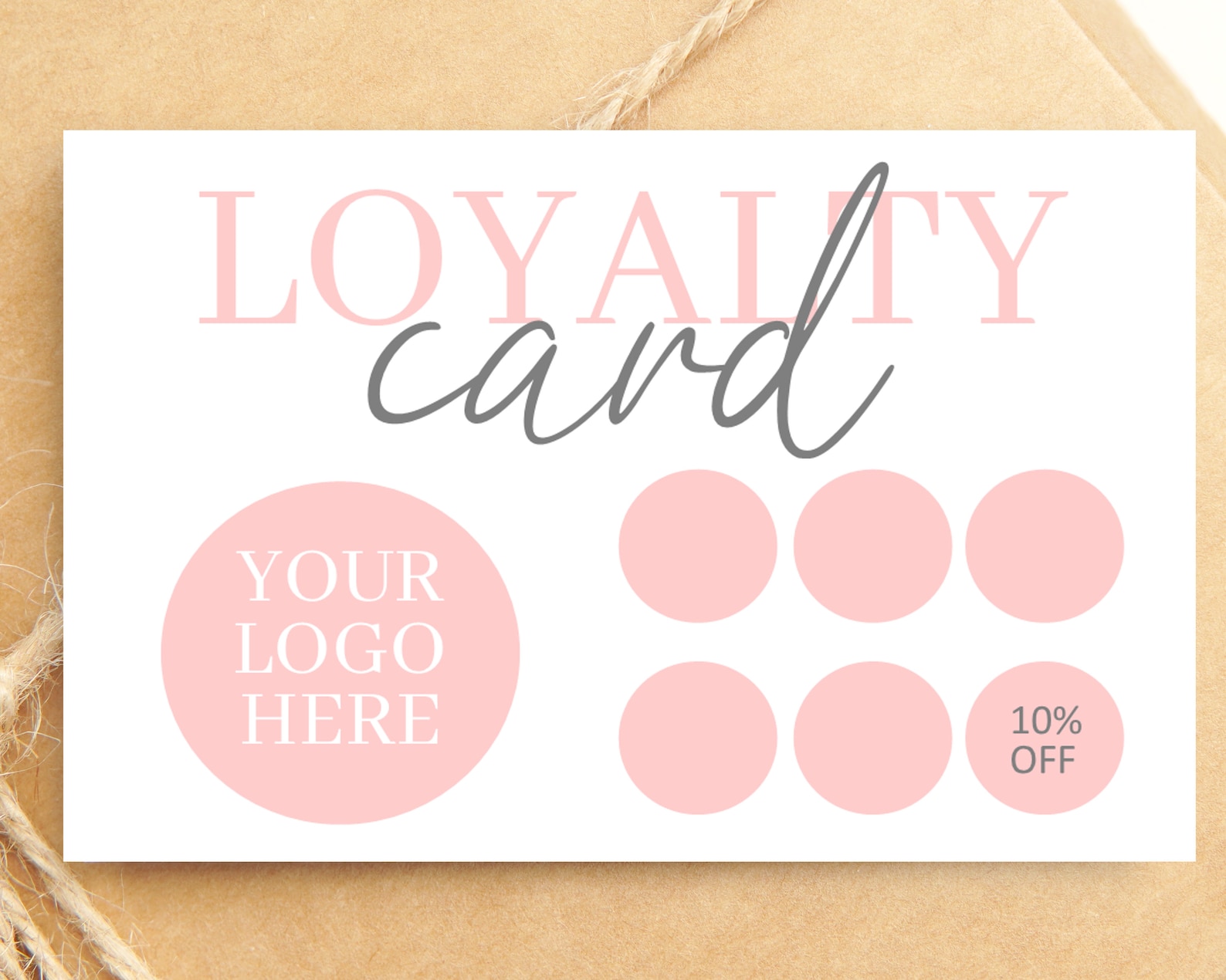 Logo Loyalty Cards for Small Businesses Printed Loyalty - Etsy