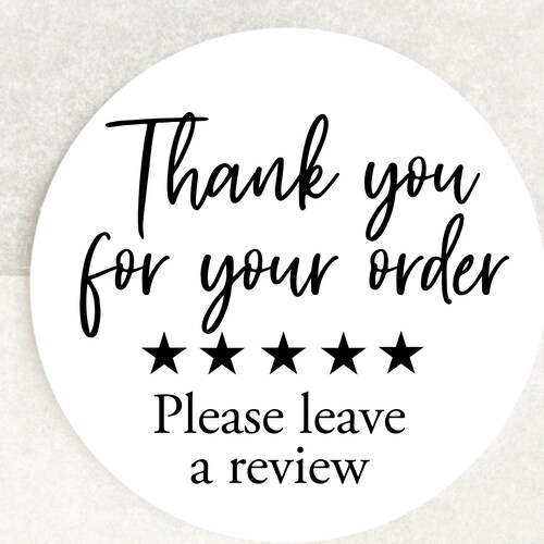 Love Your Order Please Leave A Review Stickers Review - Etsy UK