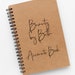 Personalised Kraft Brown Accounts Book Business Accounts Tracking Book ...