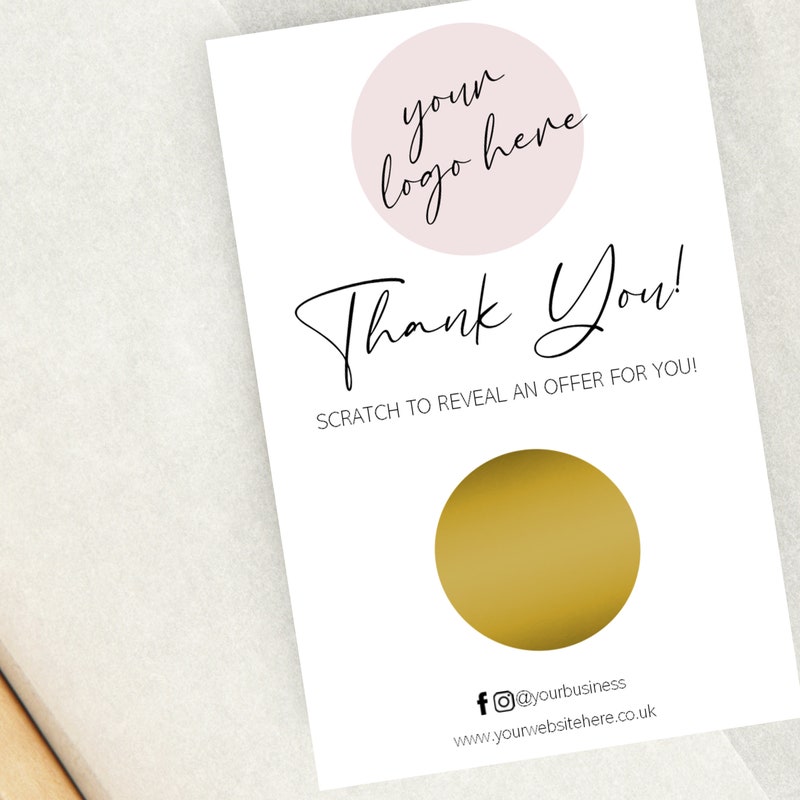 Custom Scratch off Card - Etsy