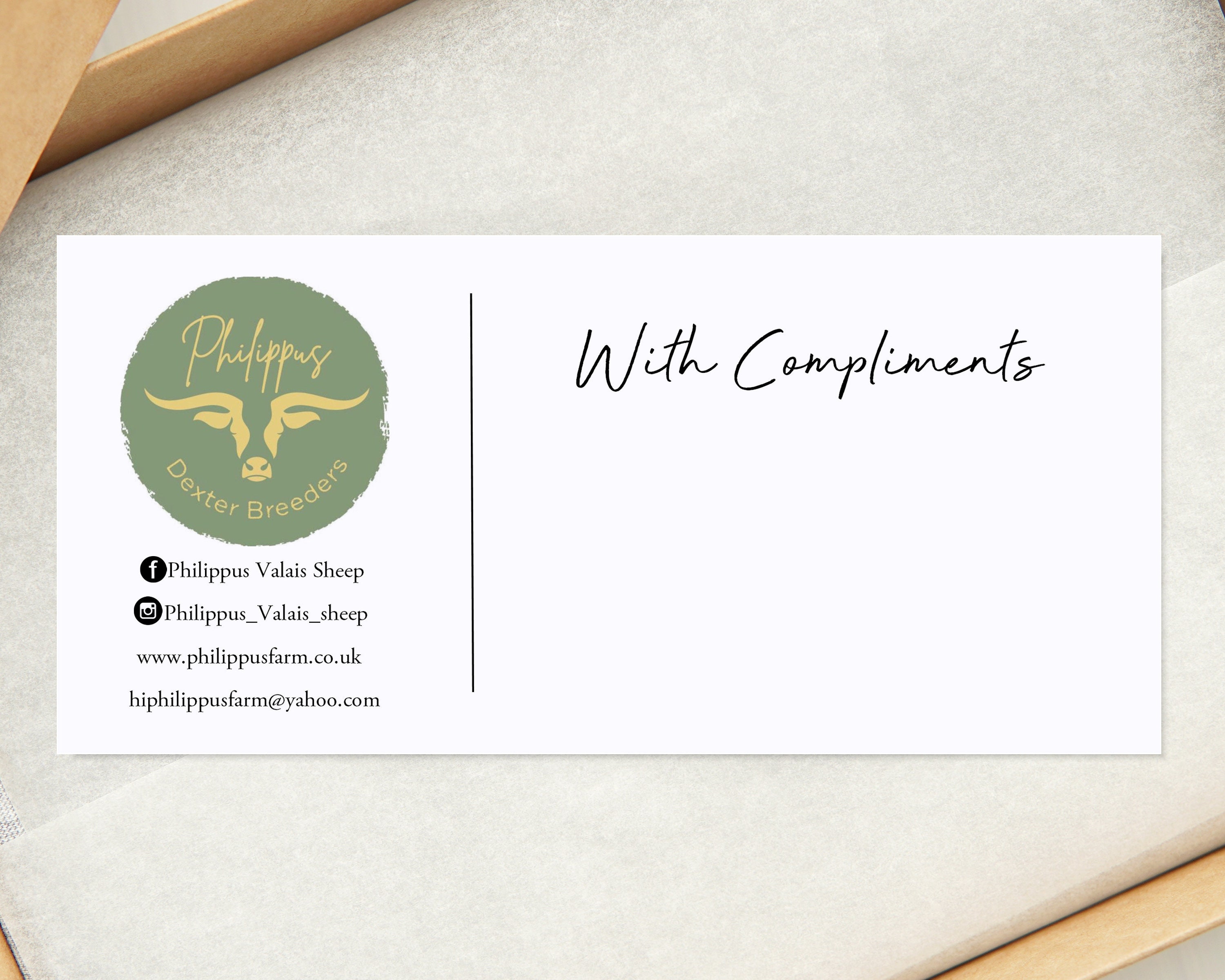 Personalised Business With Compliments Compliment Slips Logo - Etsy UK