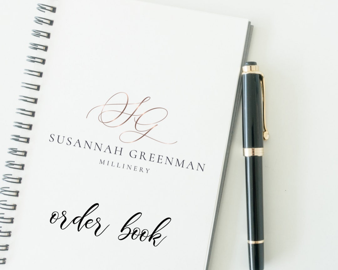 A5 Business Order Tracker Book, Your Logo Personalised Order Book, Your ...