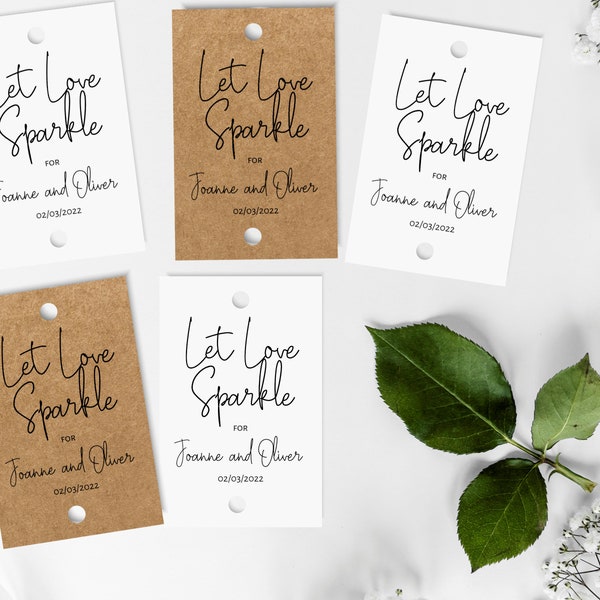 Wedding Sparkler Tag - Etsy