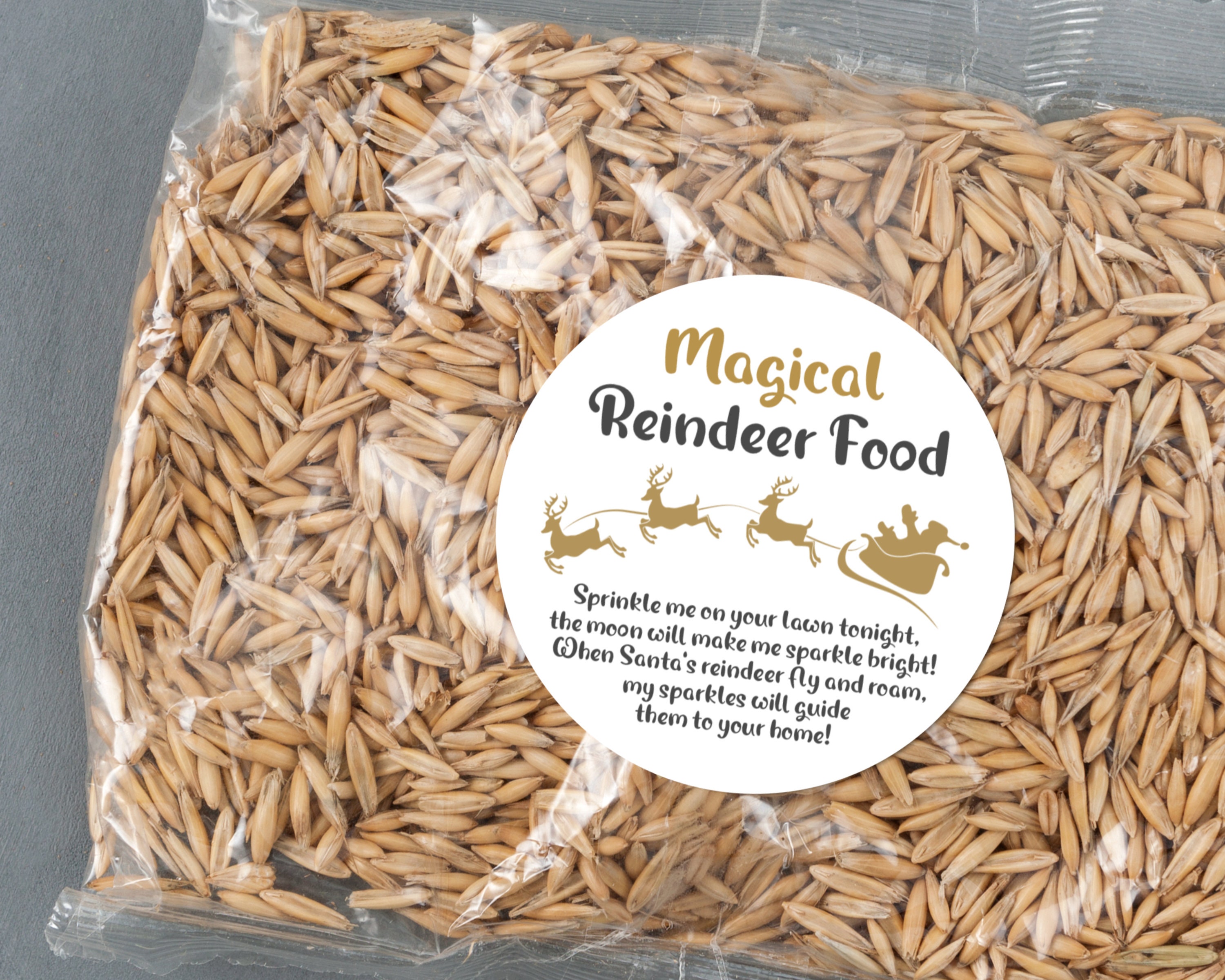 Reindeer Food Bag Stickers Labels for Reindeer Food Packs - Etsy