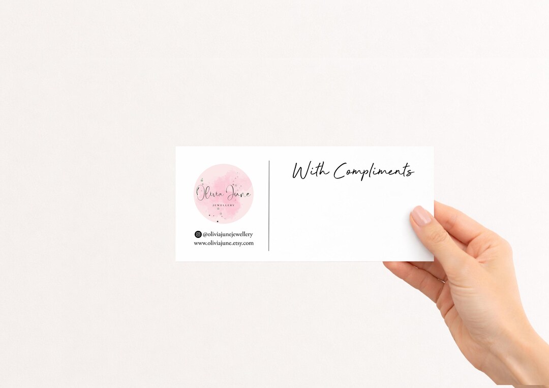 Personalized Business Compliment Slips, Custom Logo Business Card ...