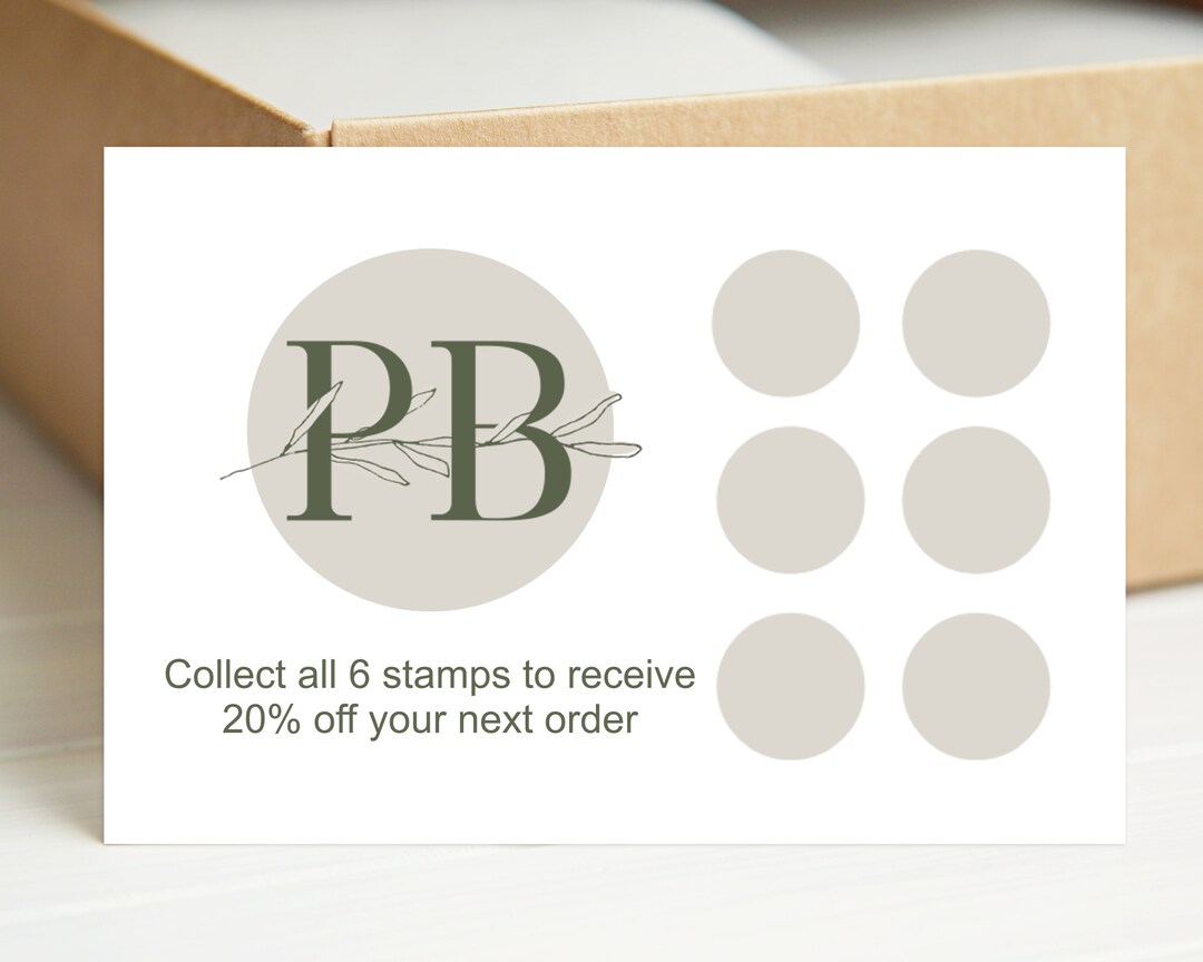Business Loyalty Cards Personalised Logo Loyalty Cards Customer Loyalty ...