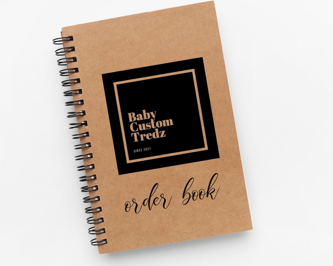 Personalized Logo Order Book, A5 Kraft, Wire Bound - Etsy UK