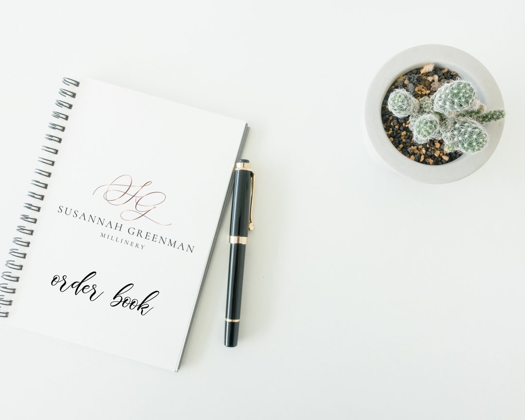 Business Logo Order Book, A5 Business Order Book, Personalised Order ...