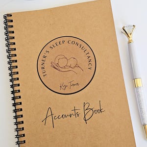 Kraft Brown Accounts Book - Business Accounts Tracking Book - Business ...