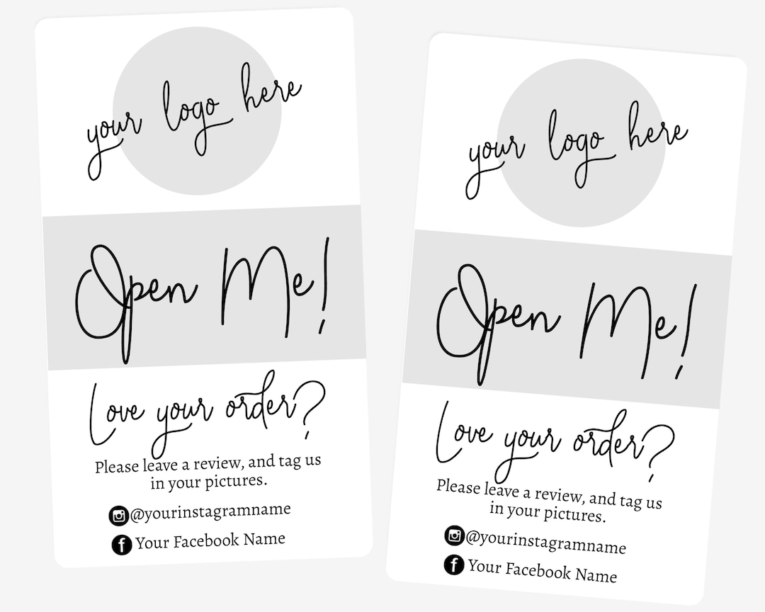Small Business Logo Box Seal Stickers - Package Box Seals - Parcel ...