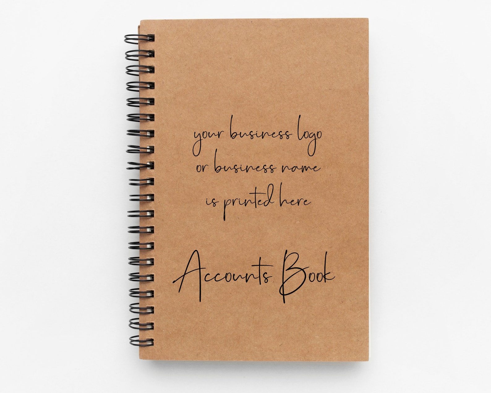 Personalised Kraft Brown Accounts Book Business Accounts | Etsy