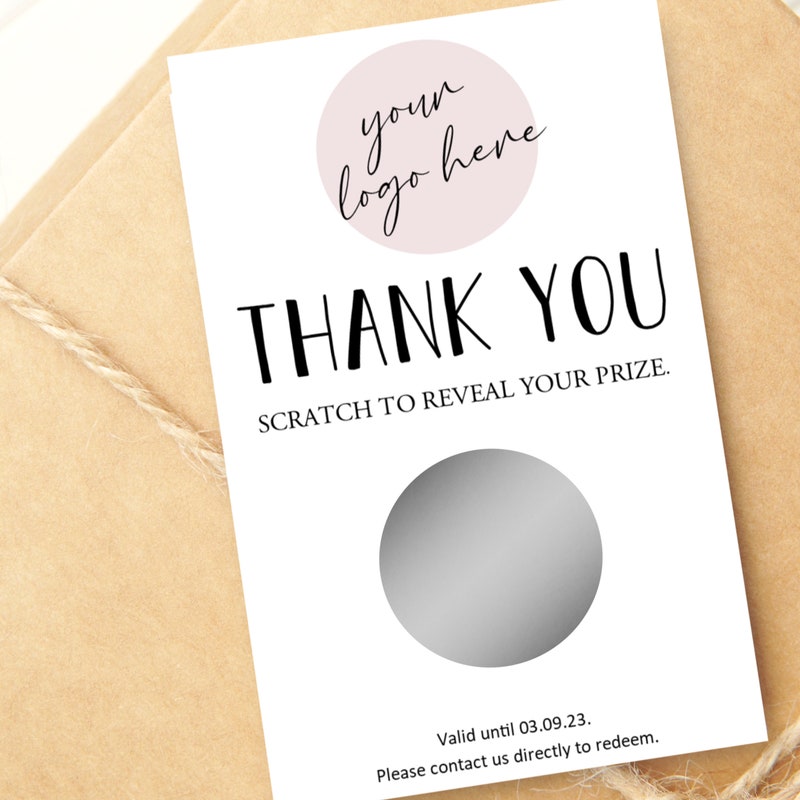 Custom Scratch off Card - Etsy