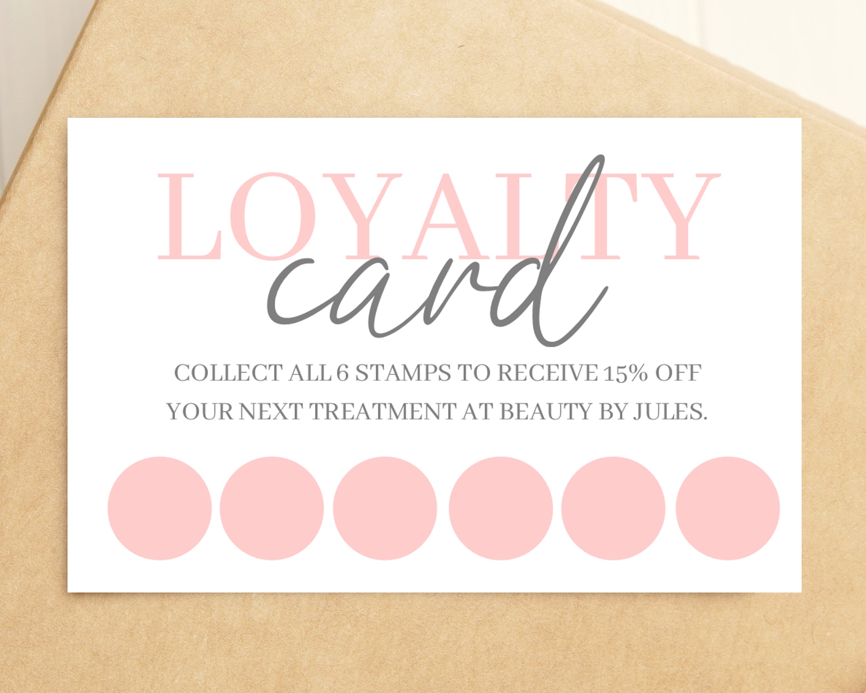 Customer Loyalty Card