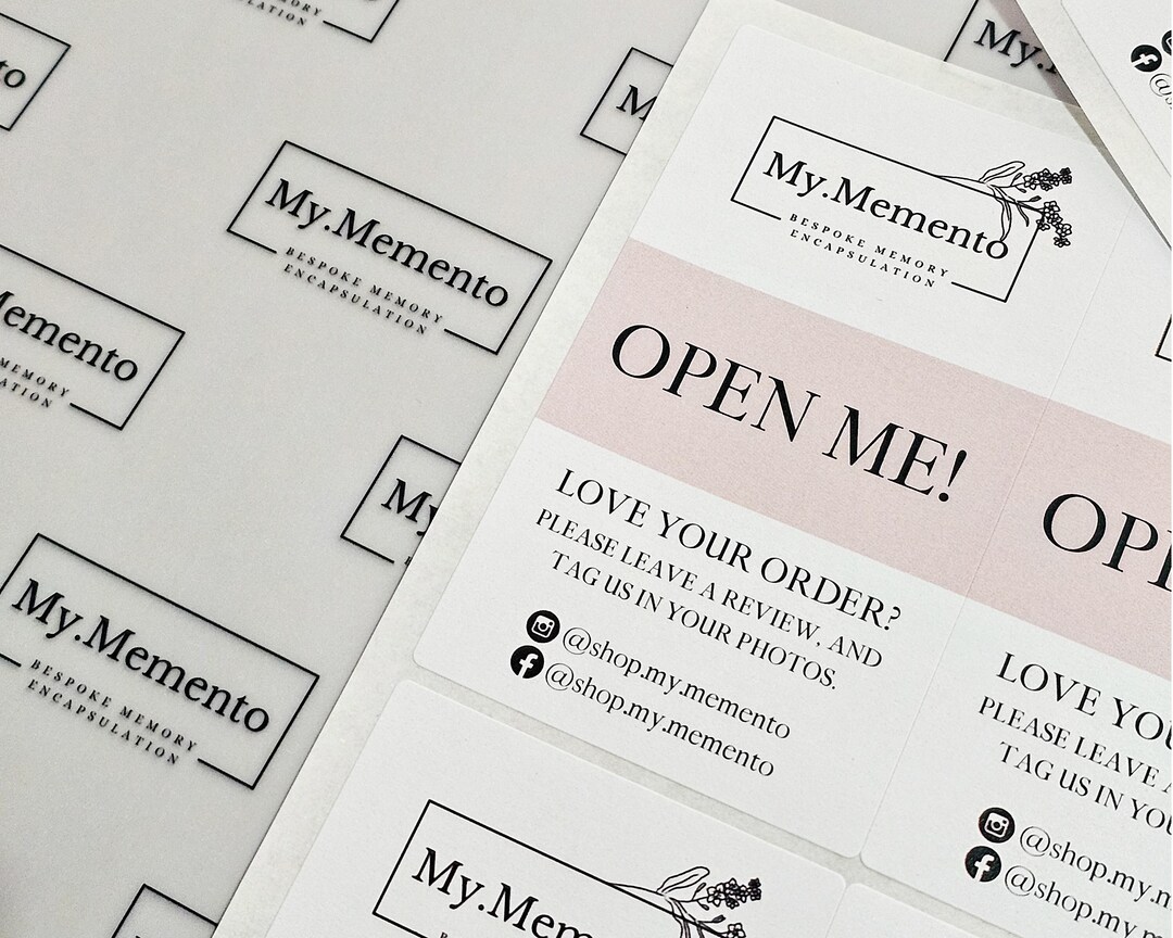 Small Business Box Seal Stickers - Logo Parcel Box Seals - Parcel ...