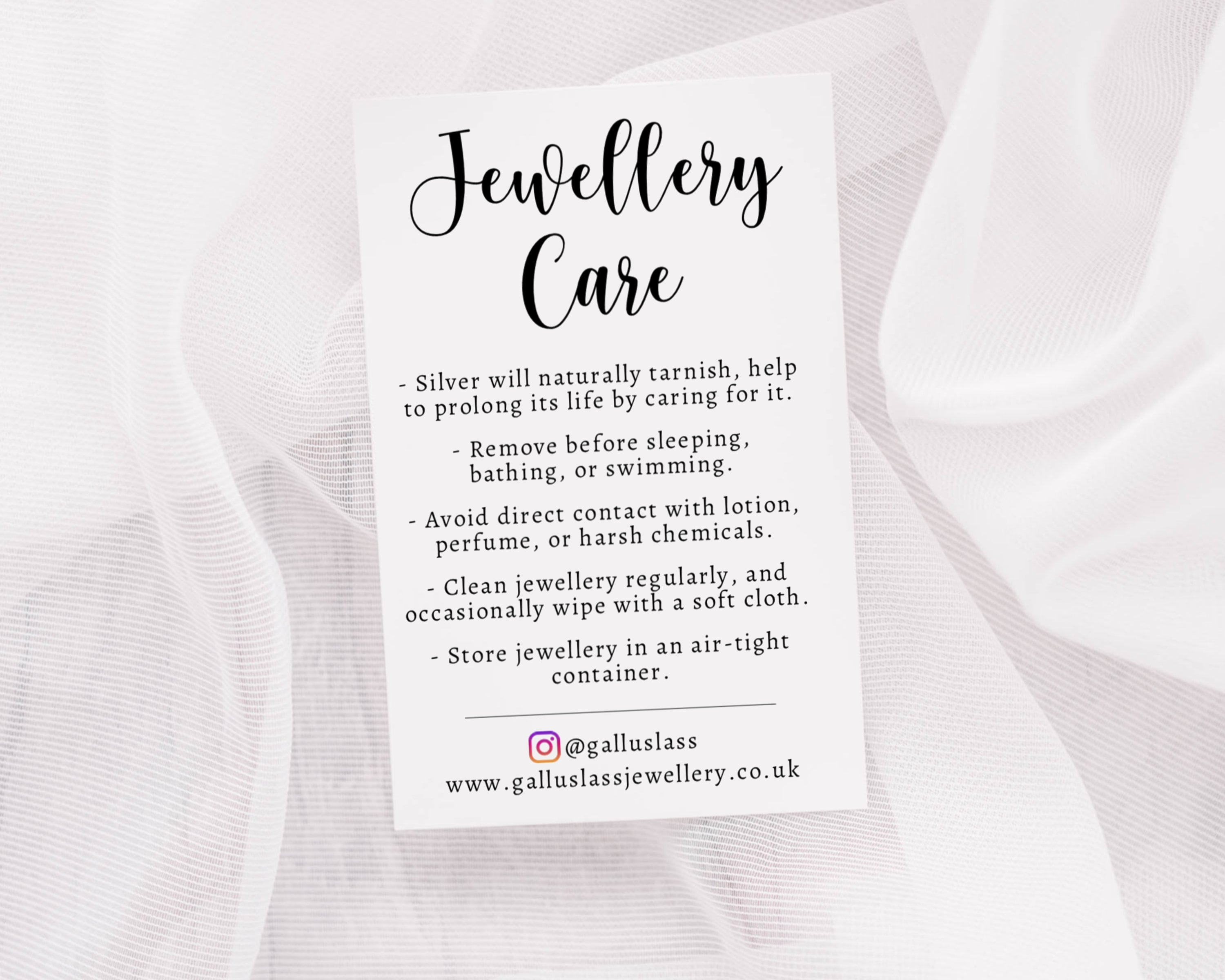 Personalised Instructions Cards Custom Washing Instructions - Etsy