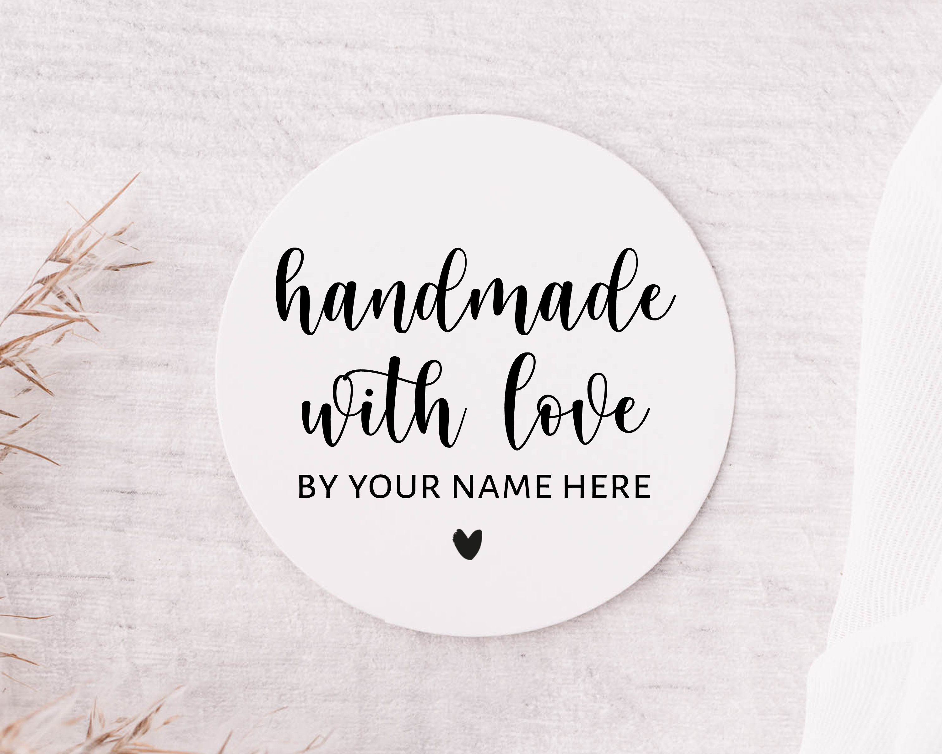Handmade With Love Stickers