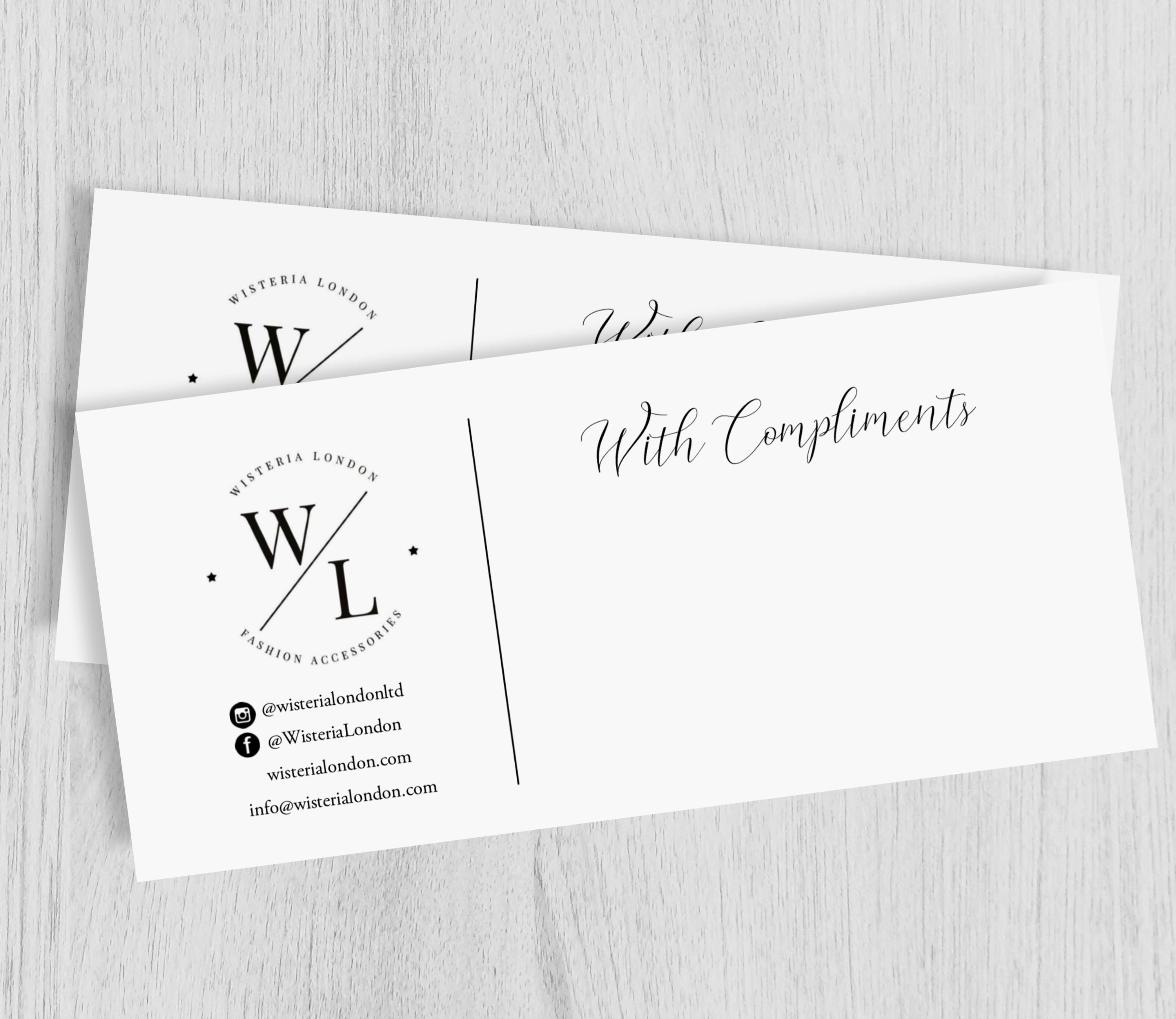 Personalised Business Compliment Slips Logo Thank You Slips | Etsy