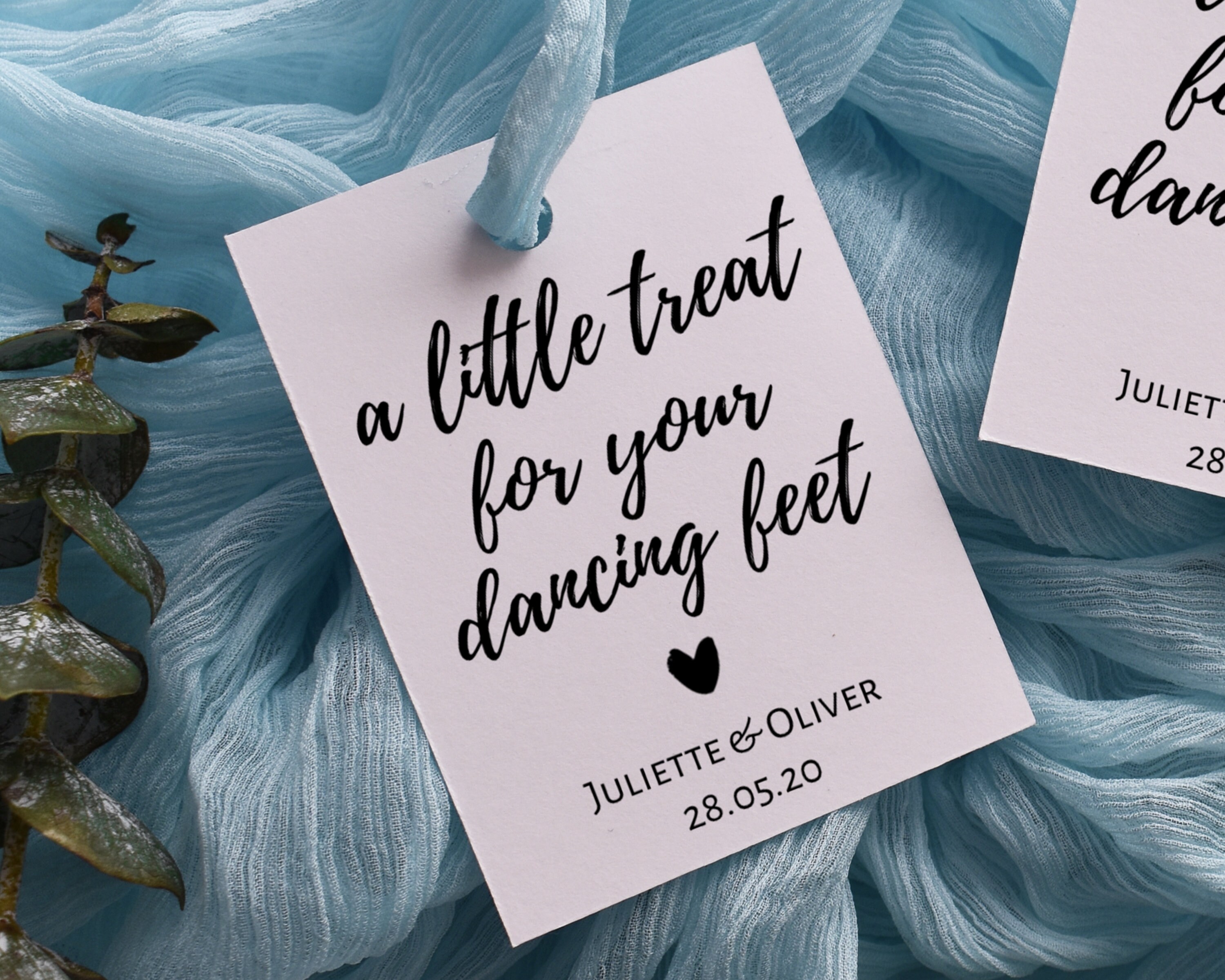 Wedding Flip Flop Tags Wedding Slipper Tags A Little Treat - Etsy