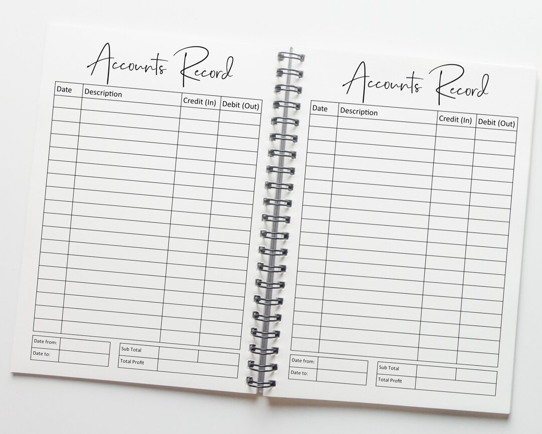 Personalized Business Accounts Book A5 – Logo Expense Tracker - Etsy UK