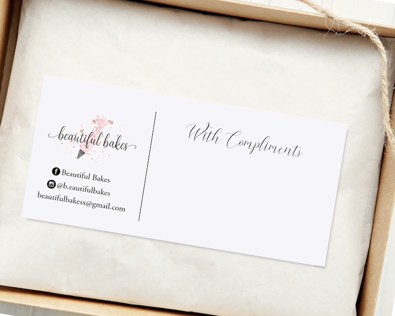 Personalised Business Compliment Slips Logo Thank You Slips - Etsy UK