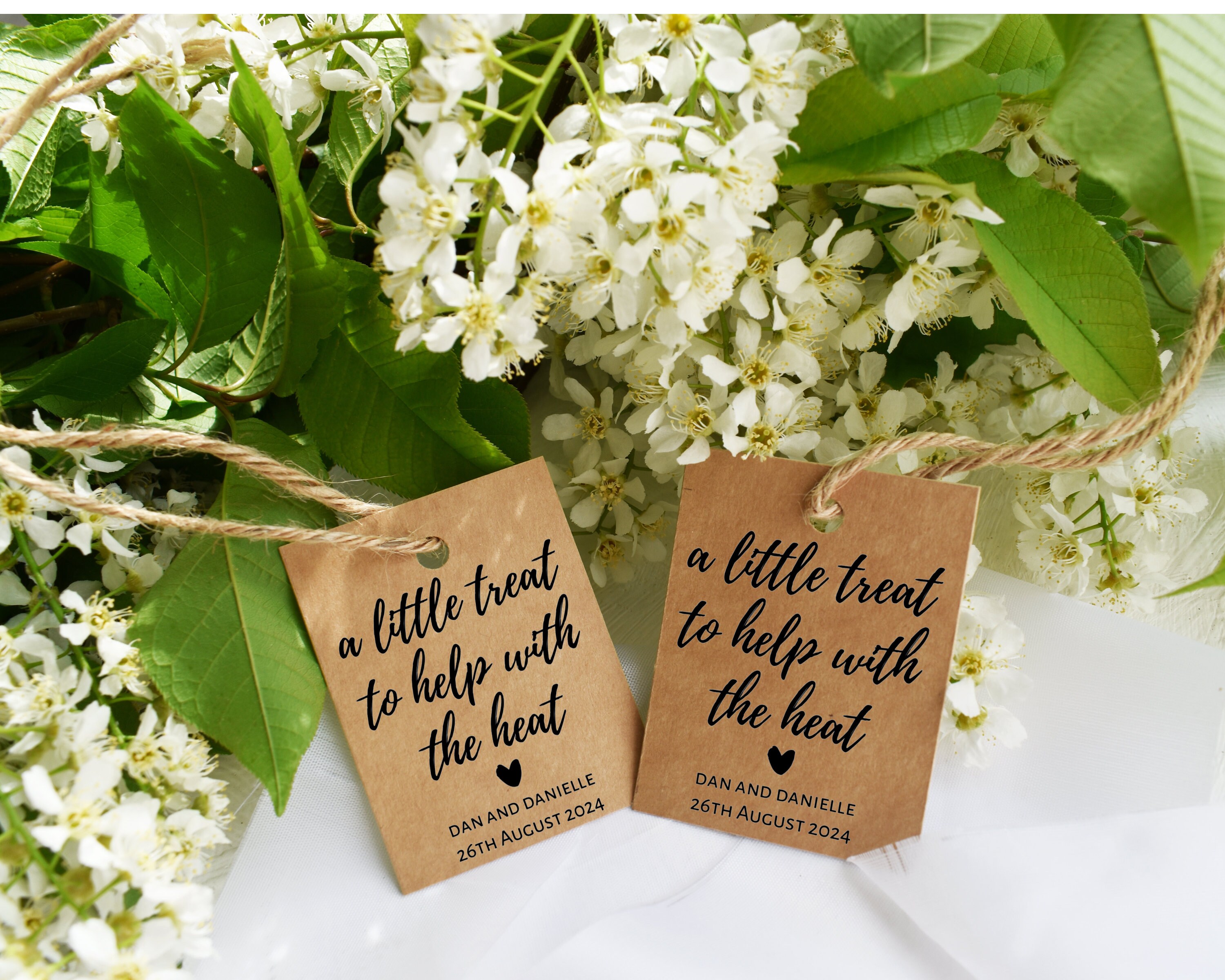 Fan Tags for Wedding Favours Summer Wedding Fan Tags Tags - Etsy