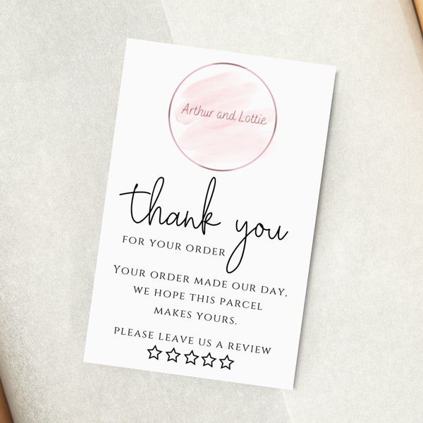 Thank You for Your Order Please Leave a Review - Etsy