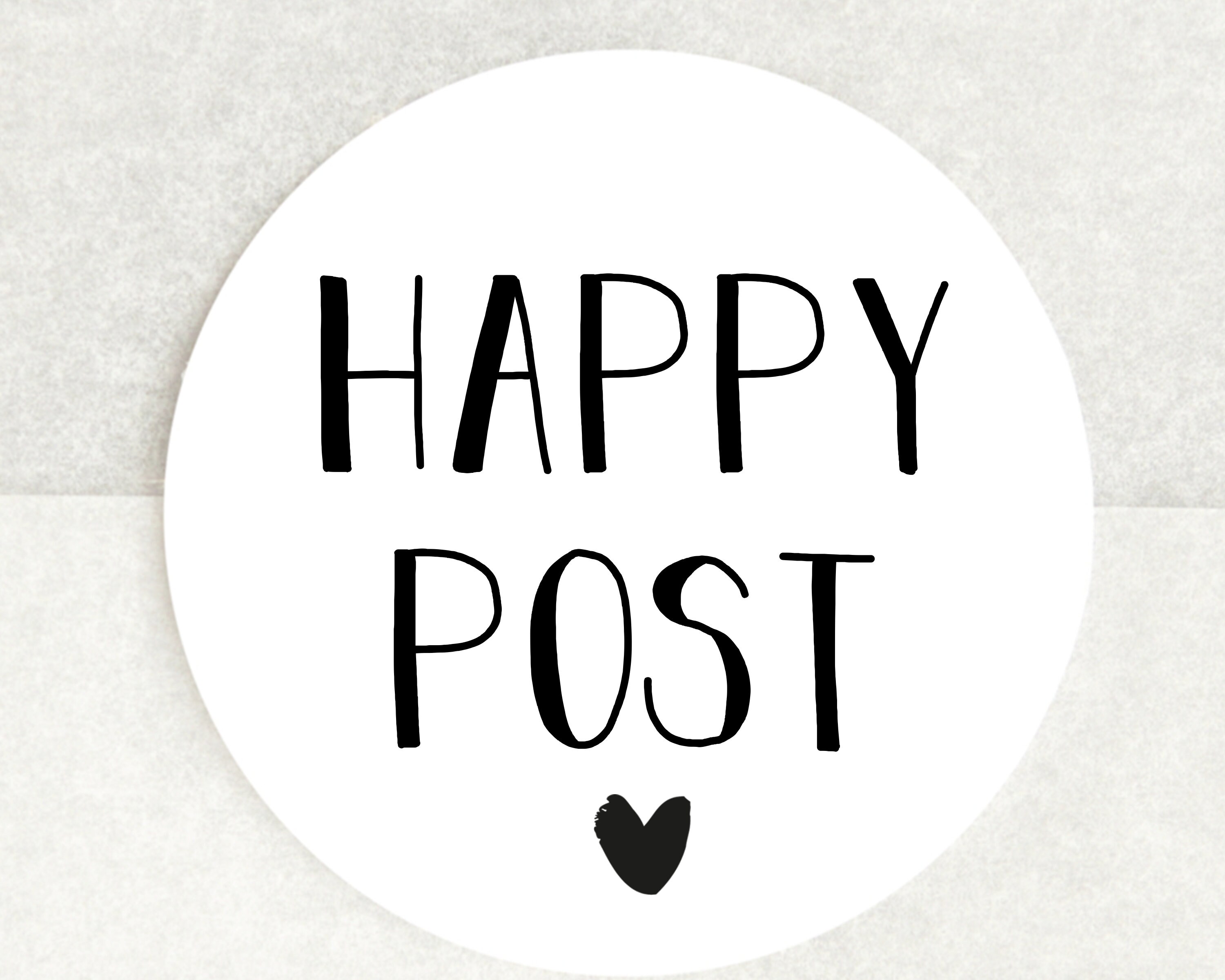 Paper & Party Supplies Labels Happy Mail Stickers Small Business ...