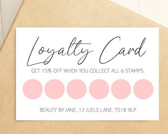 Loyalty Cards Business Loyalty Cards With Stickers Loyalty Stickers ...