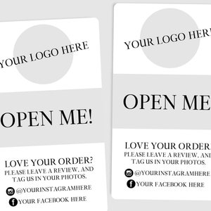 Personalised Box Seal Stickers - Logo Parcel Box Seals - Parcel Labels ...