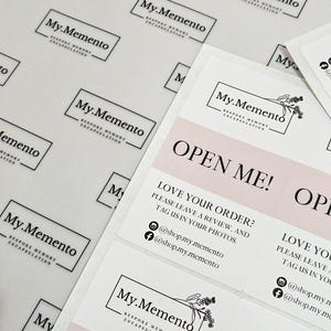 Personalised Box Seal Stickers - Logo Parcel Box Seals - Parcel Labels ...