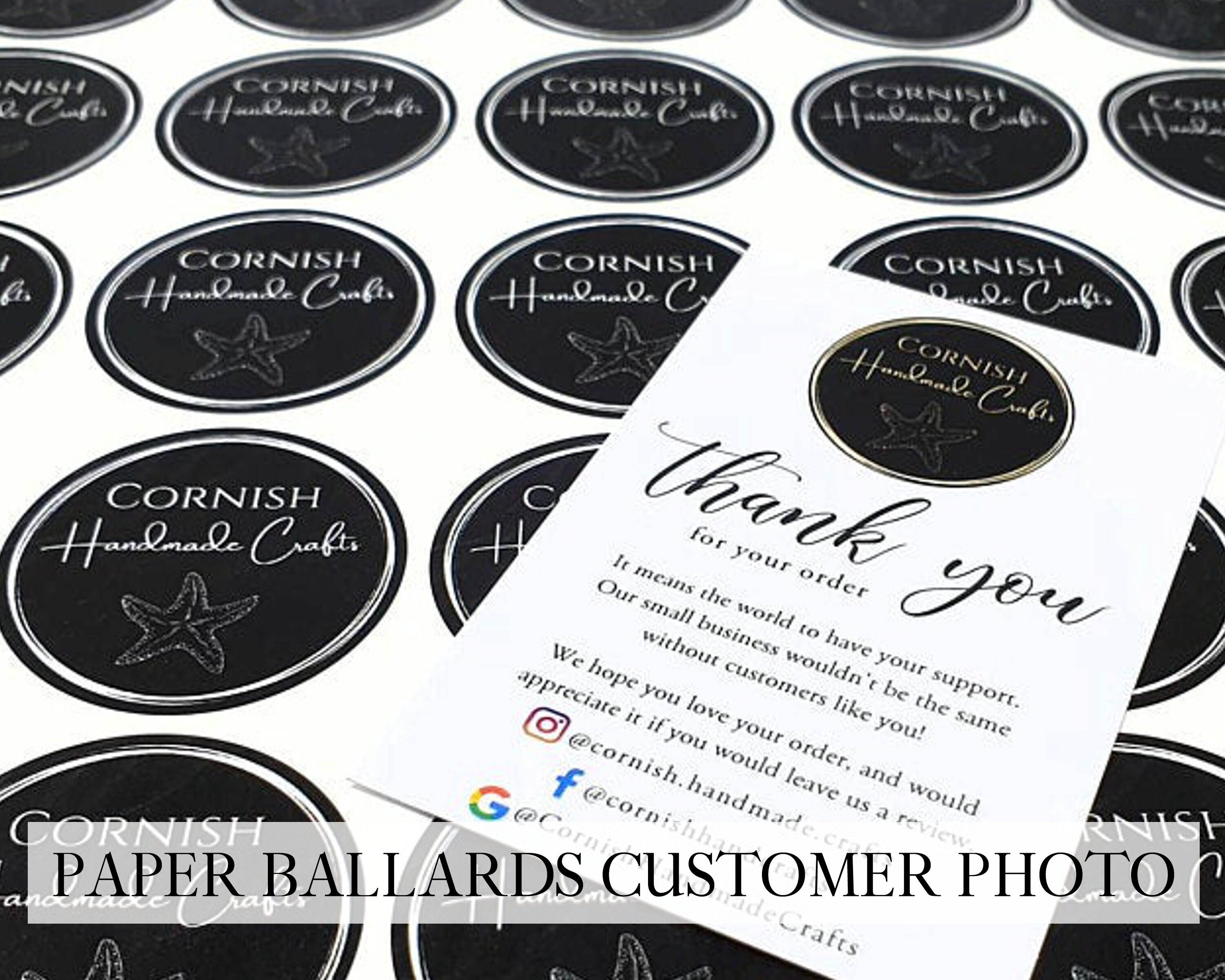 Logo Stickers 37mm Small Business Circle Logo Sticker | Etsy