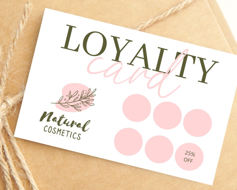 Logo Loyalty Cards for Small Businesses Printed Loyalty - Etsy