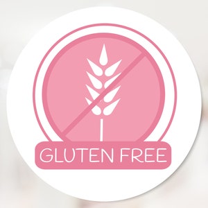 Gluten Free, Free From Stickers Dairy Free, Milk Free, Nut Free, Wheat ...