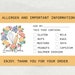 Personalised Use by Allergen Stickers Allergy Information Stickers ...