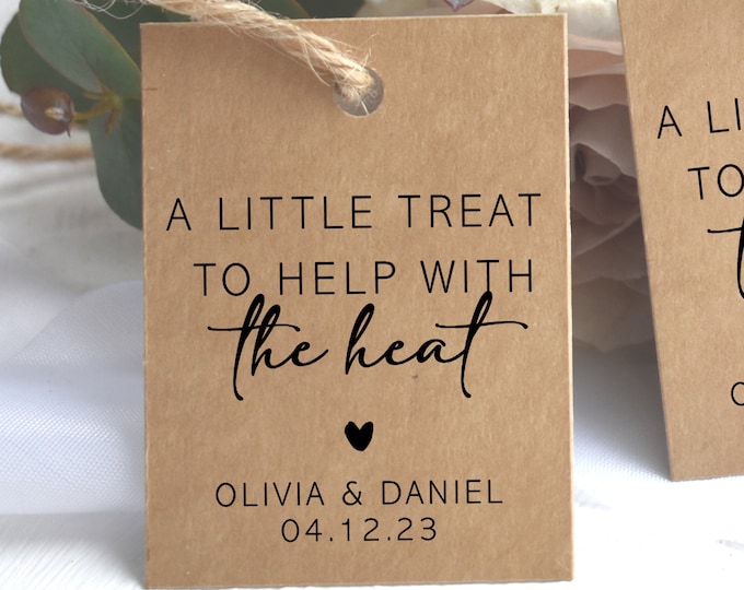 Recycled Kraft Wedding Tags Fan Tags Destination Wedding Favour Tags ...