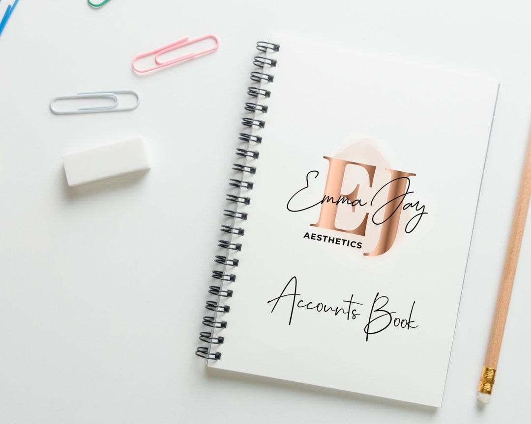 Personalised Logo Accounts Book - Accounts Tracking Book - Business ...